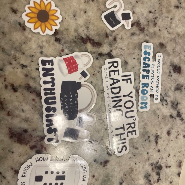 Escape Room Superlative Sticker for Enthusiasts, Waterproof and Perfect ...