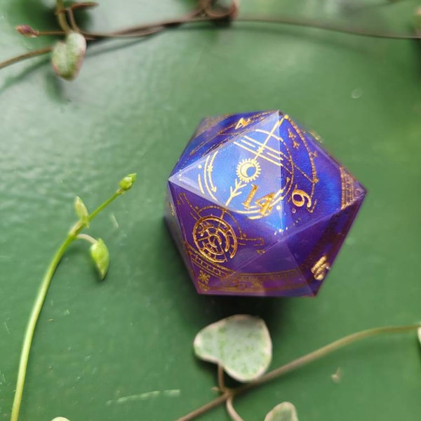 Sakura Dream. OVERSIZED D20. 30mm Face to Face Chonk. Liquid Core ...