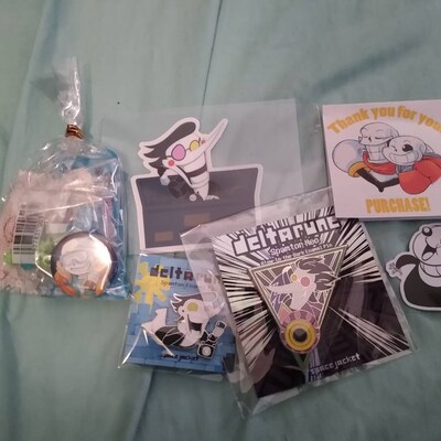 Spamton/spamton Neoglow-in-the-dark Enamel Pin Free Sticker - Etsy