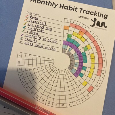 Weekly Habit Tracker Printable, Printable Routine Tracker, Habit ...