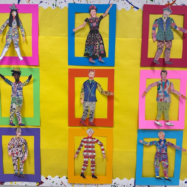 Pablo Picasso Puppet, Articulated Puppet, Cut Out and Make, Craft ...