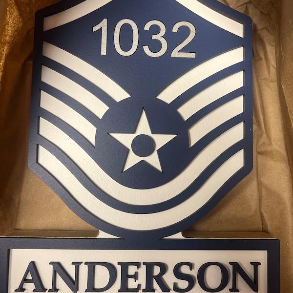 USAF Self Standing Rank Name Plate - United States Air Force Self ...