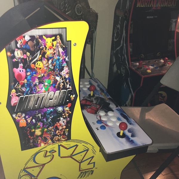 3d Mame Multicade Classics Side Art Arcade Cabinet Graphics Decals ...