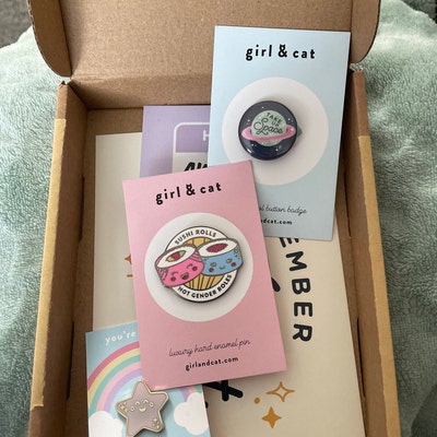 Sushi Rolls Not Gender Roles Enamel Pin Intersectional Feminist Pin ...