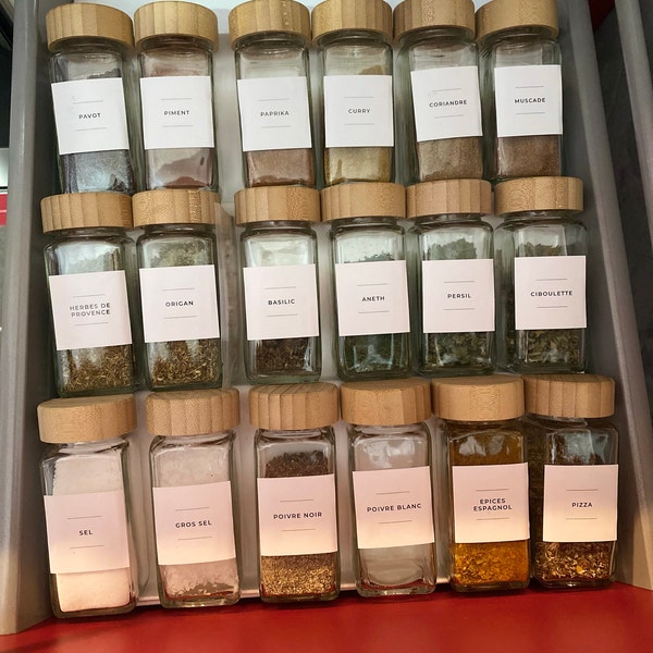 Spice Labels Custom Spice Labels Personalized Modern Pantry Labels ...