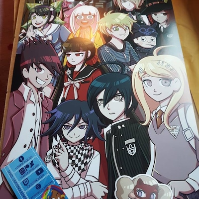 DR V3 Poster, Shuichi Saihara, Kokichi Ouma, Kaito K1-B0 Rantaro Gonta Gokuhara Ryoma Hoshi ...
