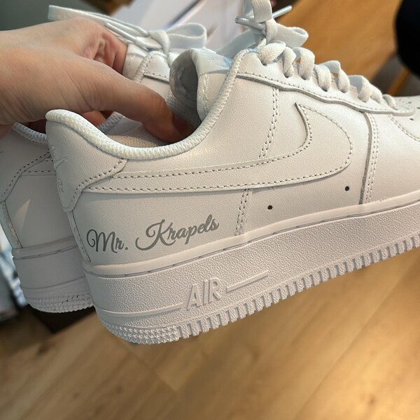 Wedding Personalized Sneakers for the Bride / Air Force 1 Unique ...