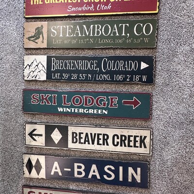 Custom Speedway Directional Wood Sign Rustic Hand Made Vintage Wooden ...