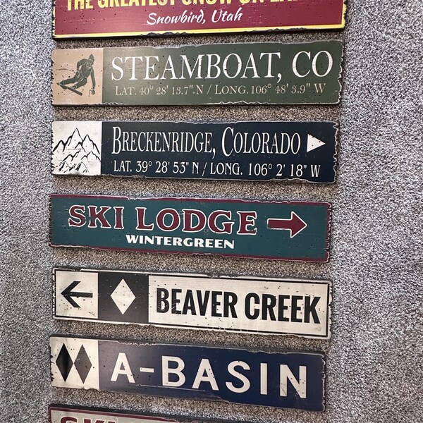 Wooden Lake Signs, Outdoors Wooden Sign, Lake Decor, Old Wooden Lake ...