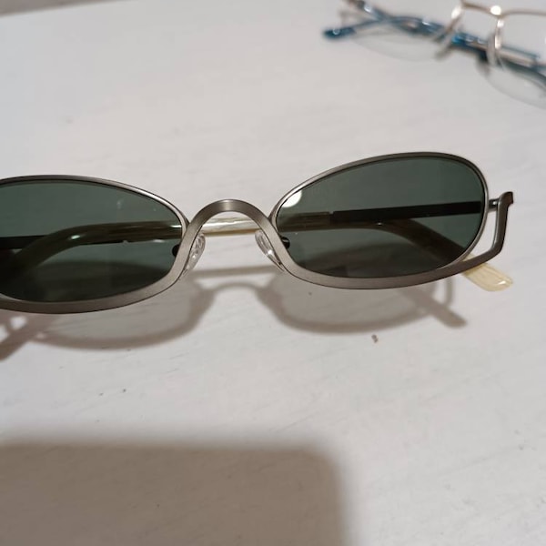 Orient 2188 Titanium Eyeglasses Vintage 90s Matte Gold Rectangle ...