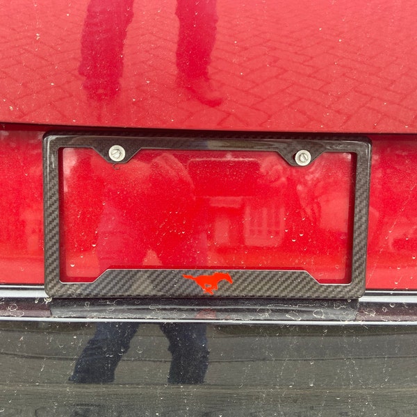 100% Real Carbon Fiber License Plate Frame With Customization! - Etsy