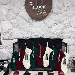 Personalized Christmas Stocking Tag, Stocking Tag With Beads, Country ...