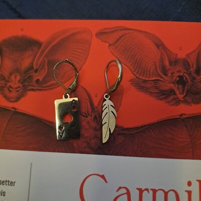 Bloody Dagger Earrings Knight Earrings Dark Academia - Etsy