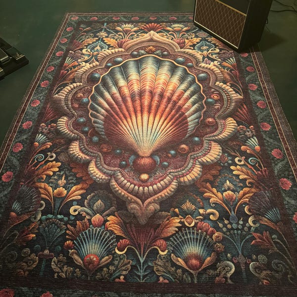 Art Deco House Fly Rug, Bug and Flowers Vintage Rug, Floral Persian Rug ...