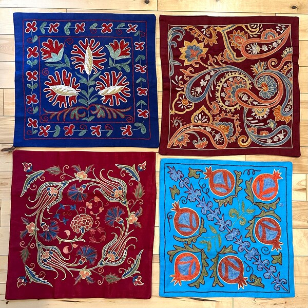 Suzani Uzbek Handmade Embroidery,suzani Fabric Suzani Wall Hanging ...