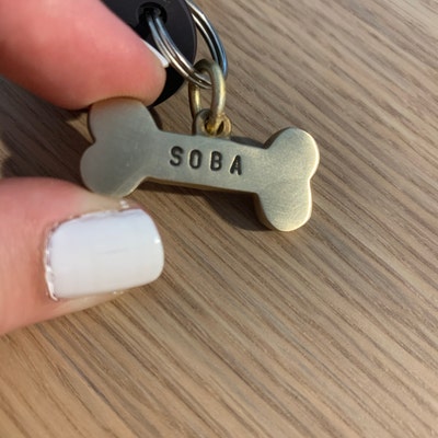 Personalized Unique Bone Tag ID for Dog Collar Tag With - Etsy