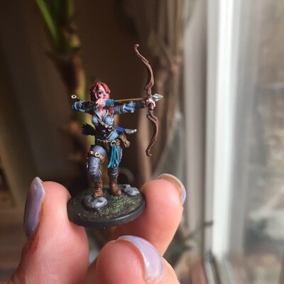 Elf Ranger Lila 3D Printed Tabletop RPG Mini - Etsy