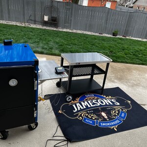 Grill Mat Personalized Outdoor Rug for Dad's BBQ Smoker Backyard BBQ ...