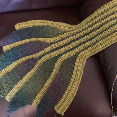 CROCHET PATTERN: Embossed Phoenix Scarf - Etsy