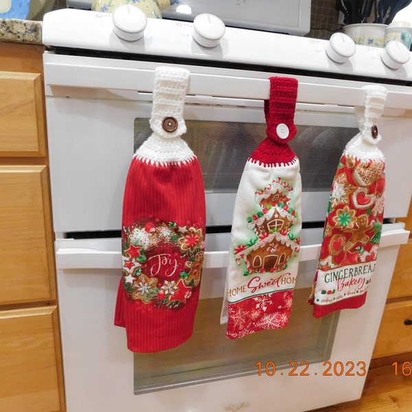 Gingerbread House Kitchen Towels, Christmas Dish Towels, Thick Hand ...