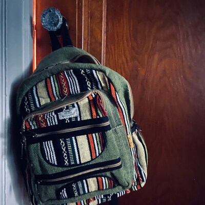 Unique Design Himalaya Hemp Backpack Small Backpack Hippie Backpack ...