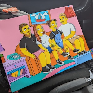 Custom Simpsons Portrait From Your Photo Personalized Family Digital ...