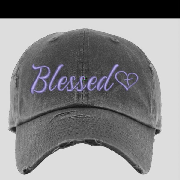 Cross Hat | DISTRESSED Baseball Cap OR Ponytail Hat | Custom ...