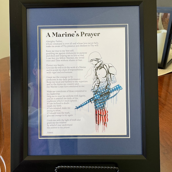 A Marine's Prayer | US Marine Corps | Marine's Gift | American Soldier ...