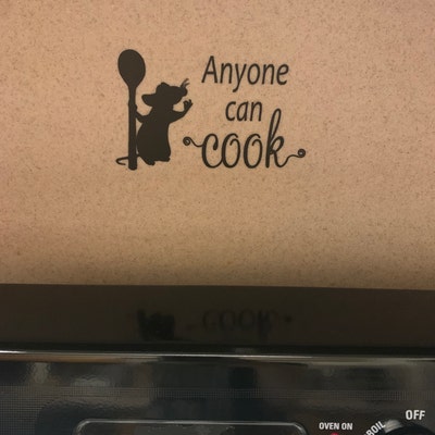 Disney Wall Decal, Disney Home Decor, Ratatouille, Anyone Can Cook ...