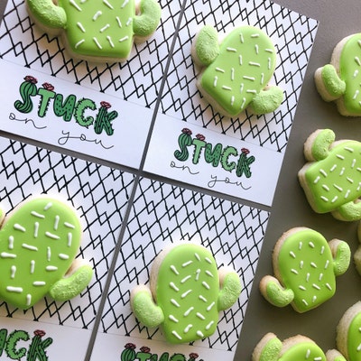 Printable Mini Cookie Card 3.5 X 5 Valentine's Day Card Aztec Stuck on ...