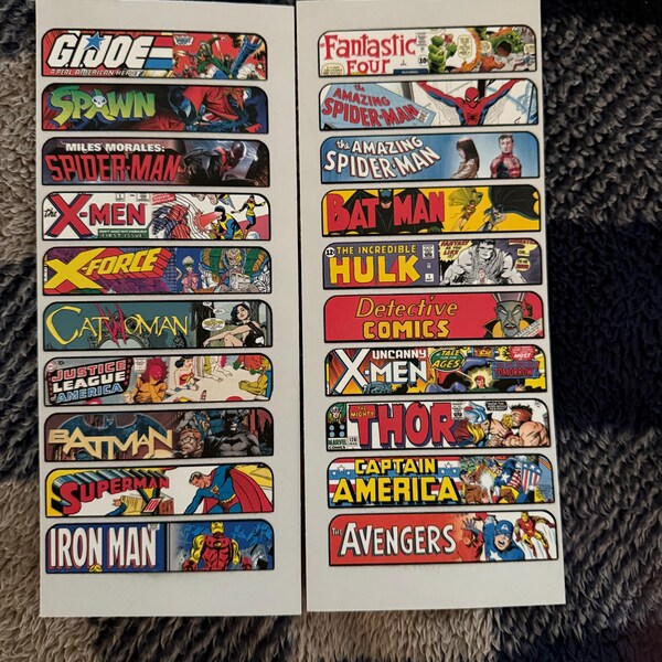Custom Comic Books Divider Labels, Comic Labels, Comic Stickers ...