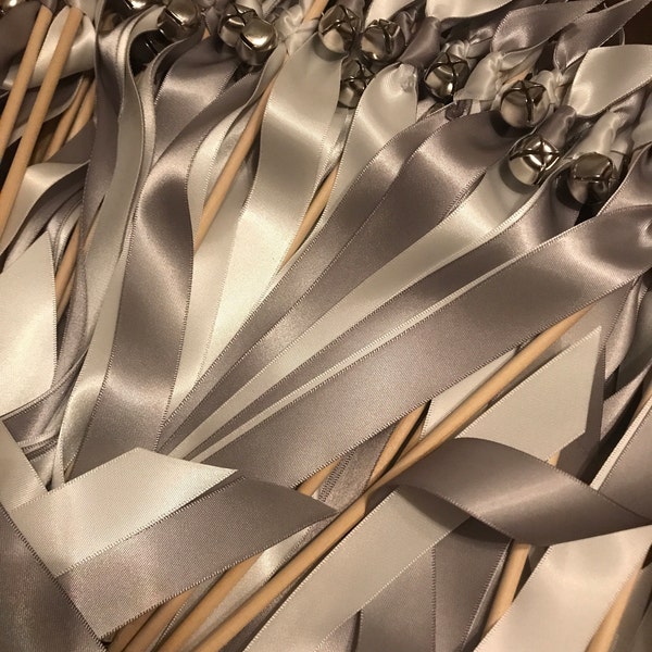 125 Ribbon Wands Send off Ideas Ceremony Exit Wedding Ribbon Favors ...