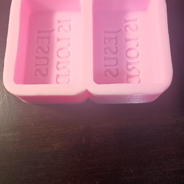 Custom Soap Mold Your Logo or Text or Name 3 in X 2 in Personalized ...
