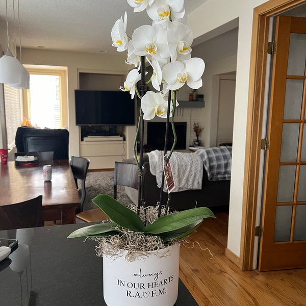 Memorial Gift • Custom Memorial Planter Pot for Loss of Loved One ...