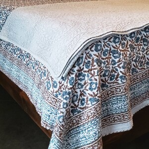 Indian Handmade Kantha Quilt Multi Patchwork Bedspread | Etsy