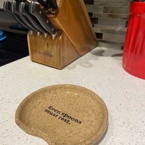 Spoon Rests Hand Thrown Pottery in Stoneware With Mother Goose - Etsy