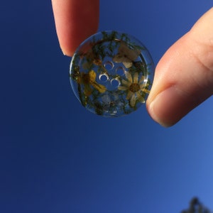 Floral Handmade Buttons 30mm in Pieces not Sets/ Epoxy Resin Buttons ...