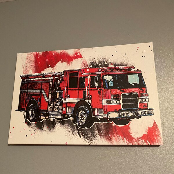 Engine Canvas, Motor Wall Art, Auto Mechanic Gift, Auto Repair Shop ...