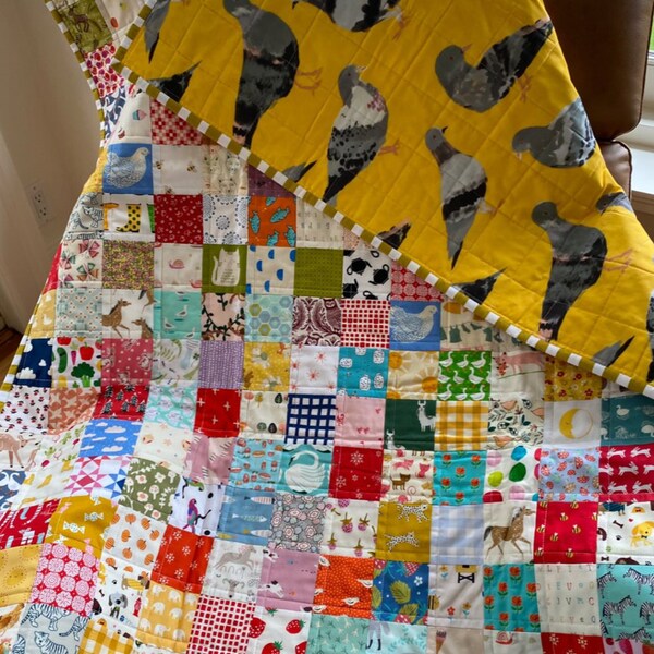 Handmade Linen & Cotton Patchwork Project Bag sunflower and French Lavender Sachet - Etsy