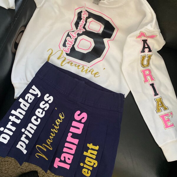 Personalized Birthday Outfit - Any Age - Short Sleeve T-shirt, Long ...