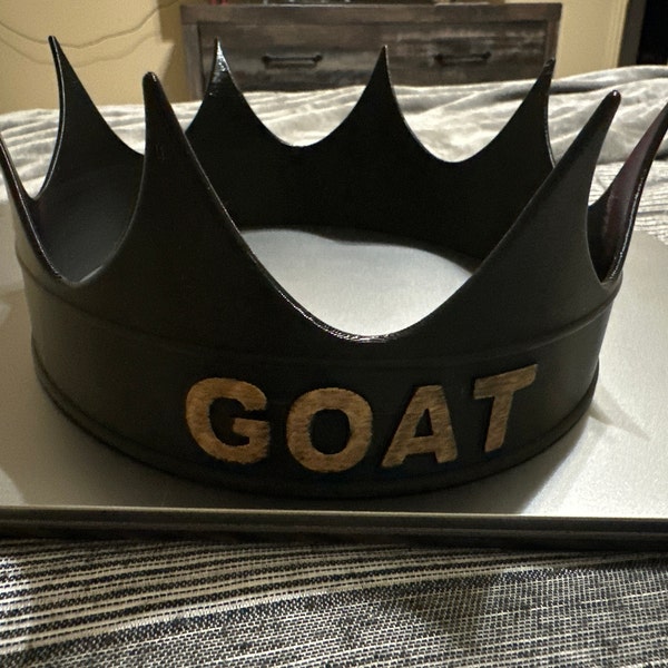 Gold Custom Crown With Text - 3D Printed With Biodegradable PLA - Etsy