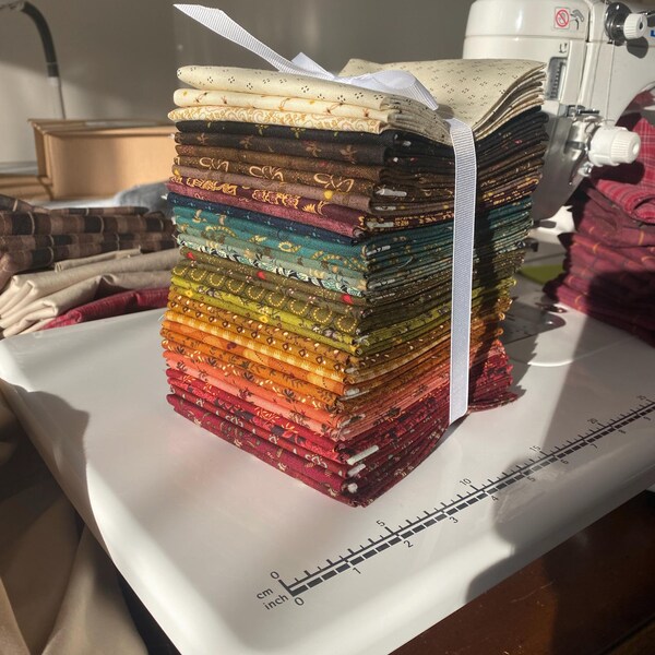 Flowering Patchwork Quilt Kit - Pattern Designed by Crinkly Quilts - Fabric Used is Endpaper by ...