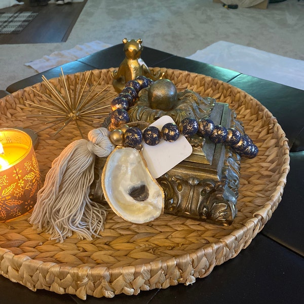 Large Blessing Bead Garland With Clay Cross and Tassel - Etsy