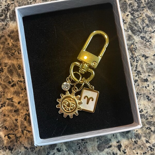 Bag Charms Keychain Holder Multiple Charms Holder Ring Luxury Gold Bag ...