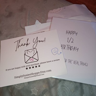 Half Birthday Card, Card for Half Birthday, Celebrate 1/2 Birthday With ...