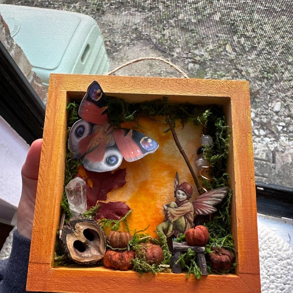 Magical Fairy Shadow Box, Fairycore Decor, Natural Decor, Fairy Garden ...