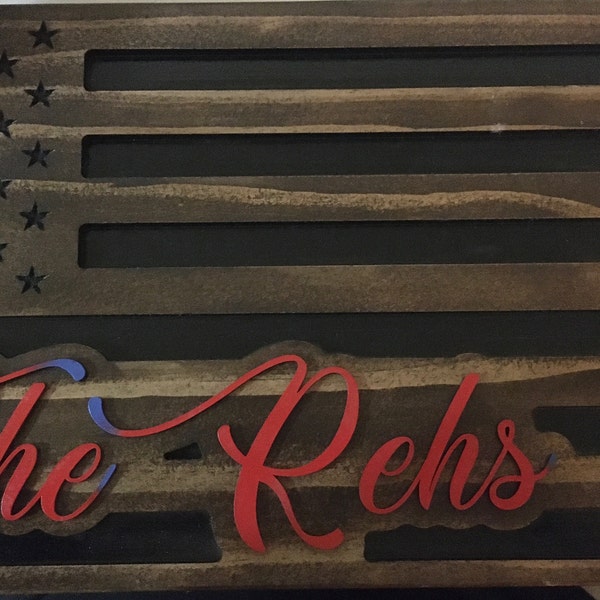 Wood Flag, 2nd Amendment, Torched, Wood Sign, 3D, CNC, Gift, Natural ...