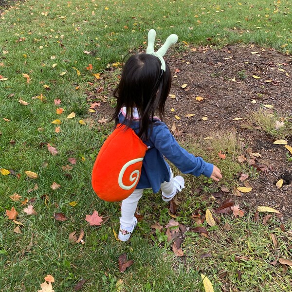 Snail Costume, Orange Snail Shell and Eyes, Halloween Costume, Snail ...