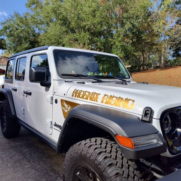 Mountains & Trees Fender Vent Vinyl Decal Sticker Fits Jeep Wrangler Jl ...
