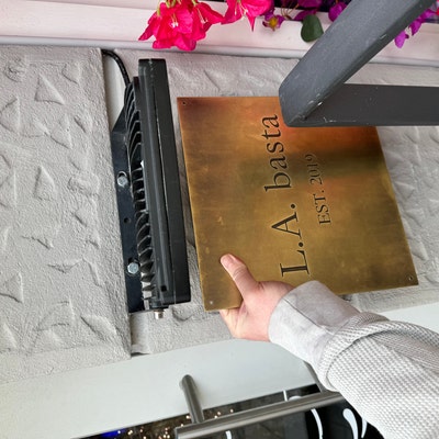 Antiqued Brass Plaques Solid Brass Name Plates Custom House Signs ...